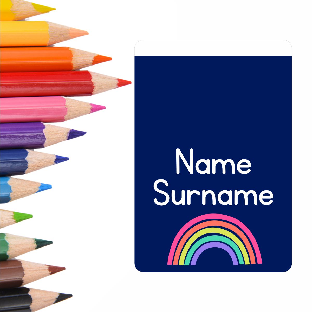 Rainbows Wrap-Around Pencil Labels – Stickit Designs