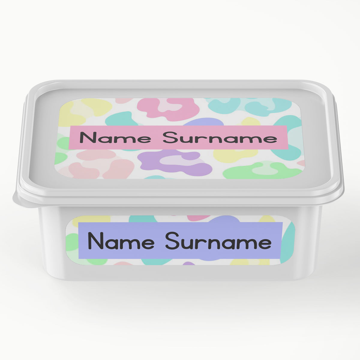 Pastel Leopard Print Ice Cream Tub Labels – Stickit Designs