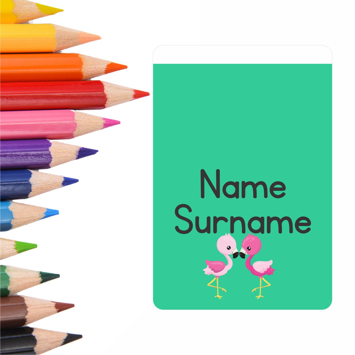 Flamingos Wrap-Around Pencil Labels – Stickit Designs