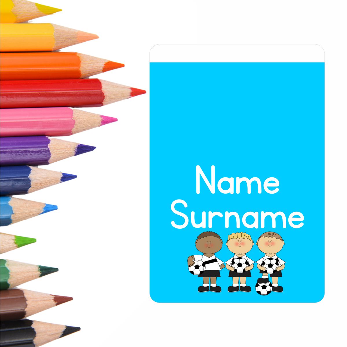 Soccer Wrap-Around Pencil Labels – Stickit Designs