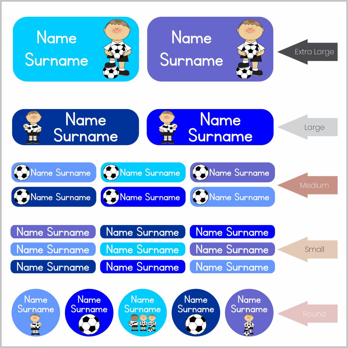 Soccer Additional Labels – Stickit Designs