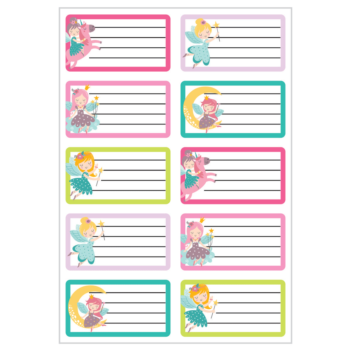 Fairies Book Labels – Stickit Designs