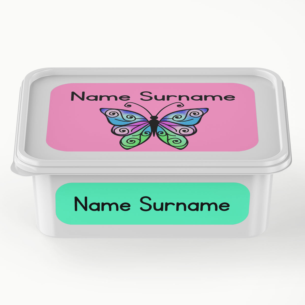 Butterflies Ice Cream Tub Labels – Stickit Designs
