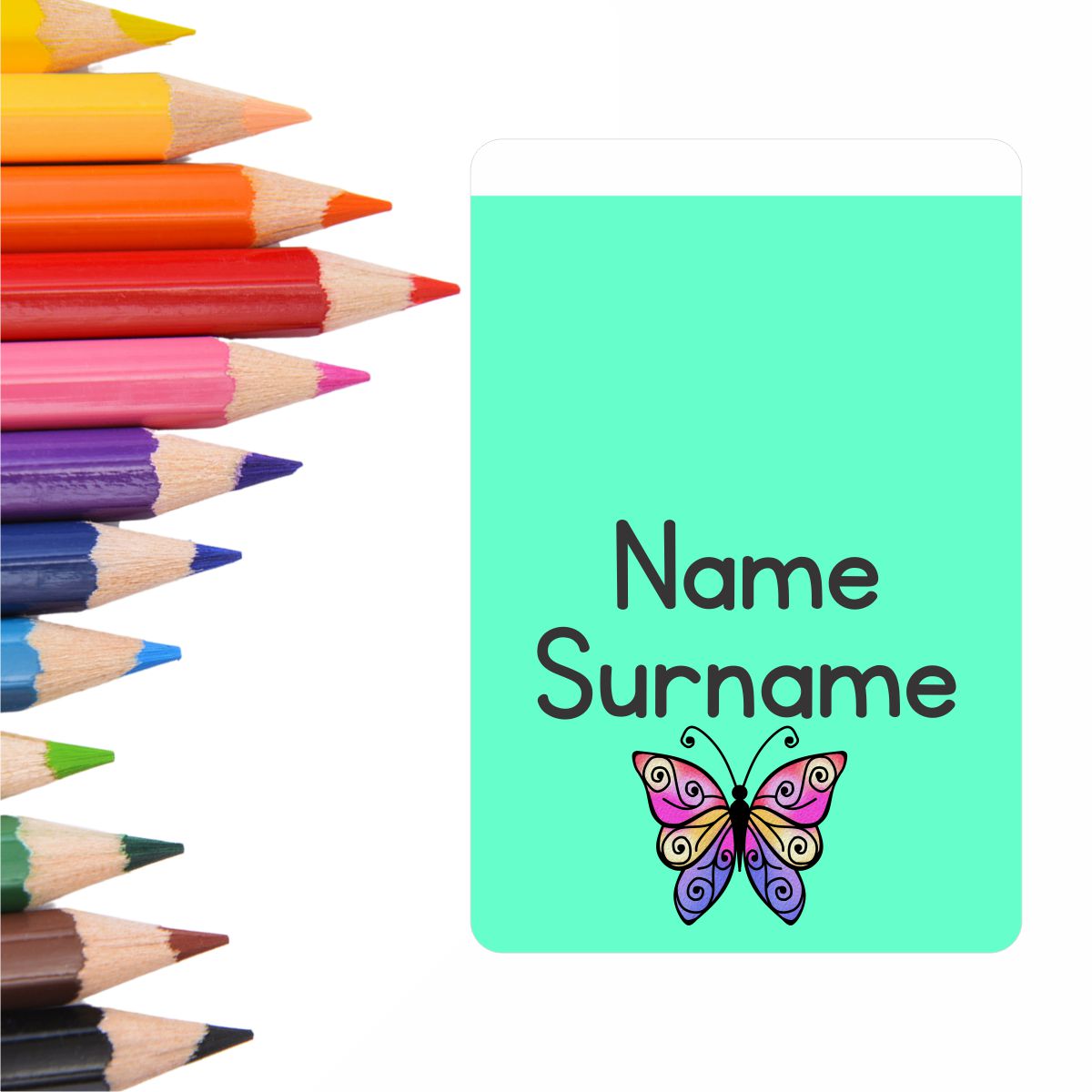 Butterflies Wrap-Around Pencil Labels – Stickit Designs
