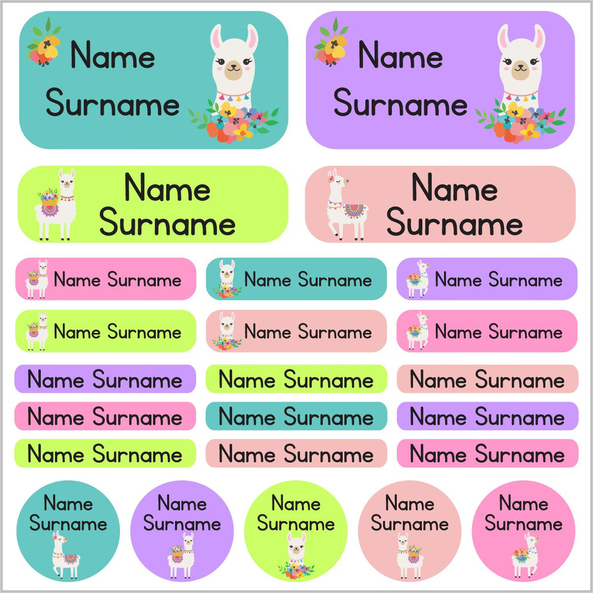 Llamas Labels – Stickit Designs