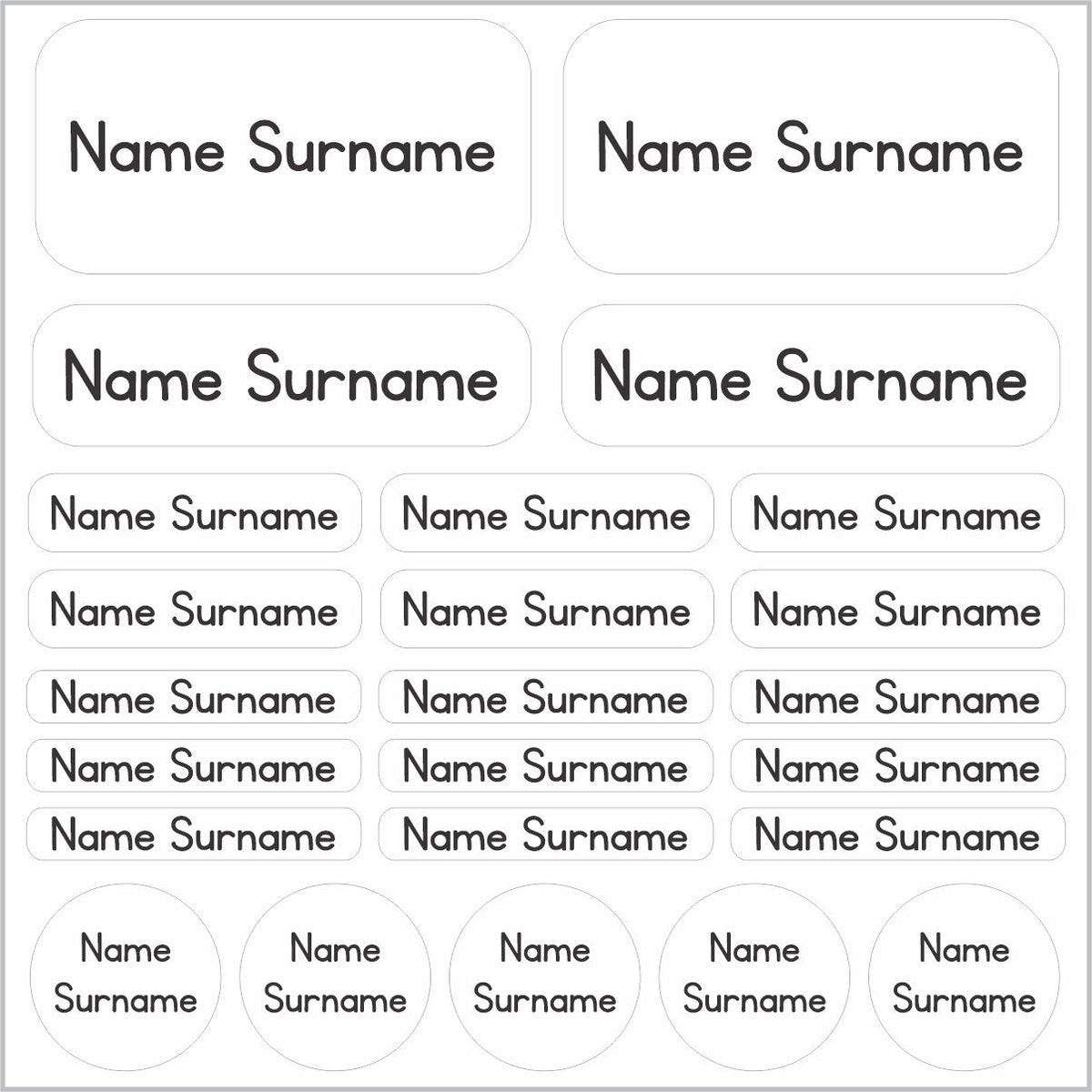 Black and White Labels – Stickit Designs