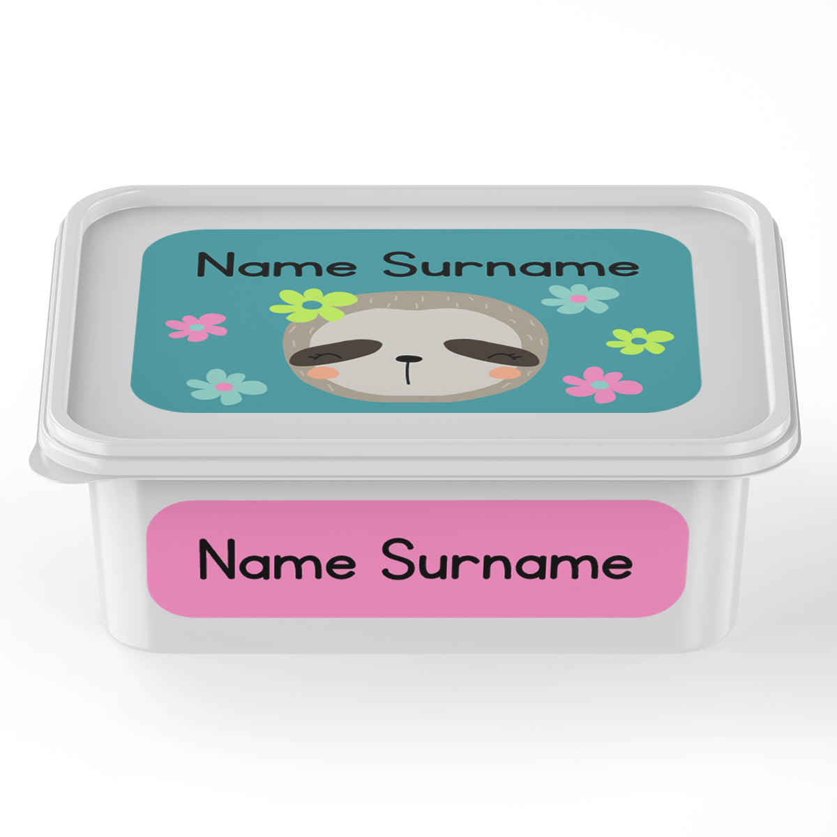 Sloths Ice Cream Tub Labels – Stickit Designs