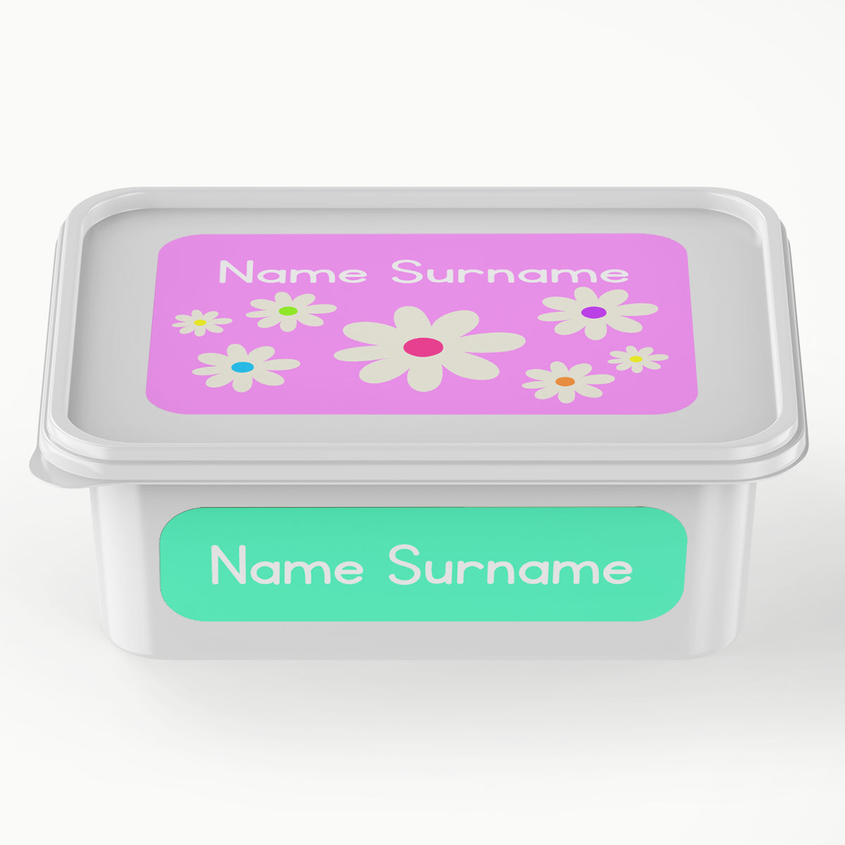 Daisies Ice Cream Tub Labels – Stickit Designs