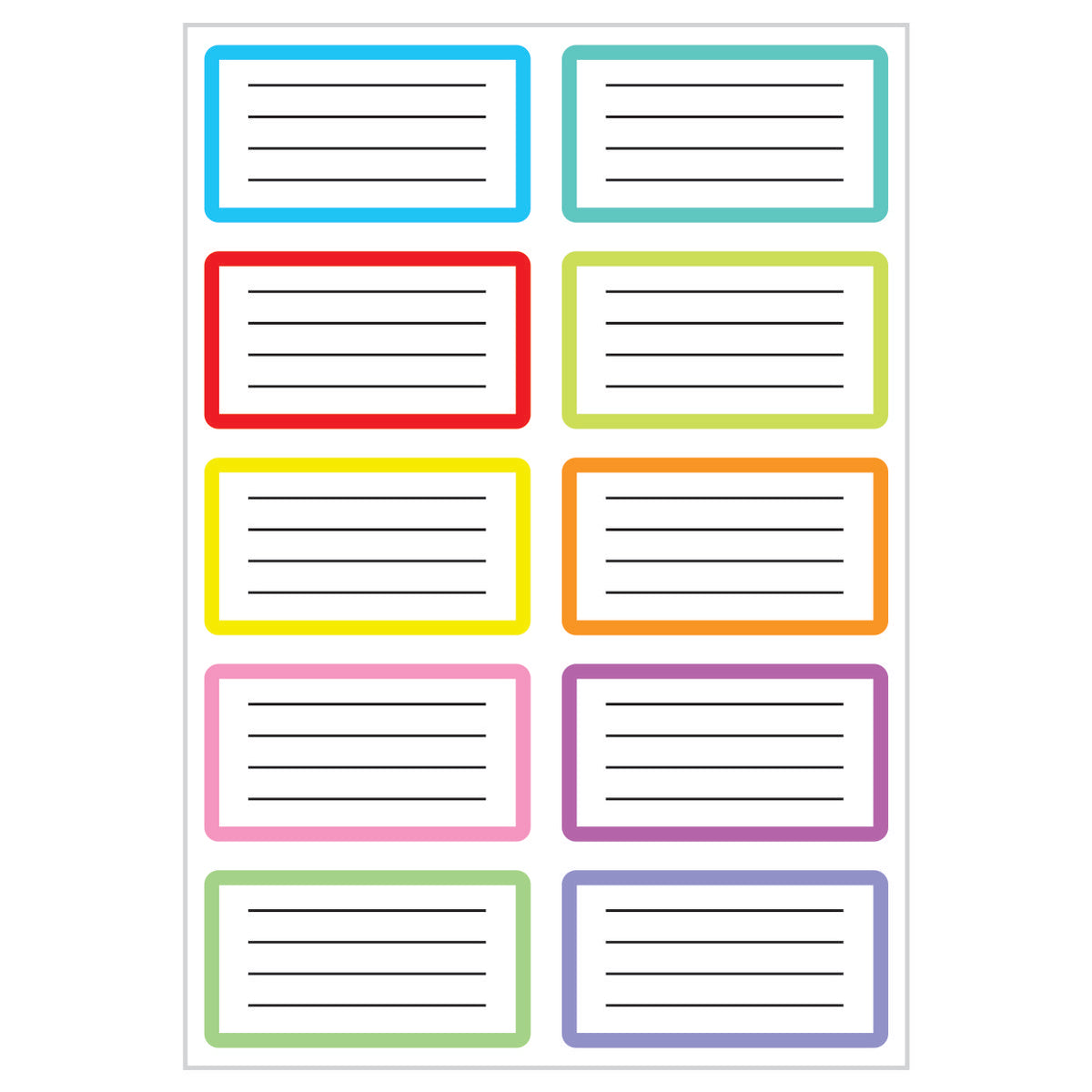 Multi-Colour Book Labels – Stickit Designs