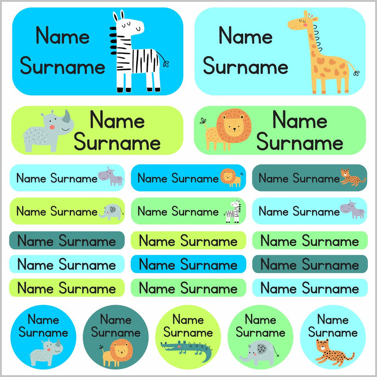 Safari Labels – Stickit Designs