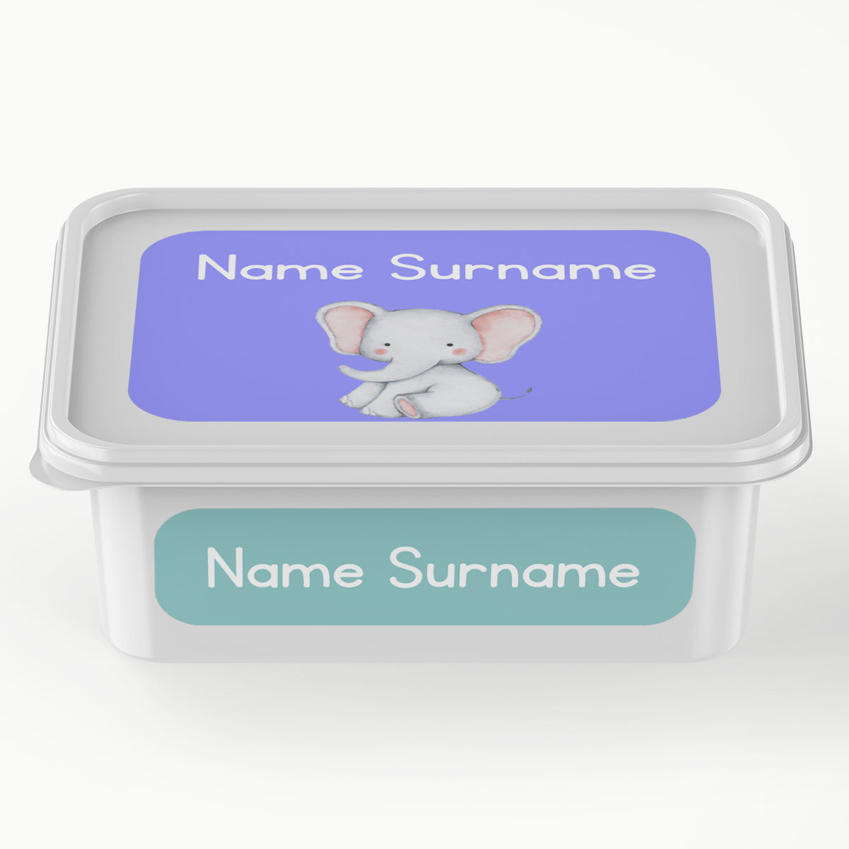 Baby Elephants Ice Cream Tub Labels – Stickit Designs
