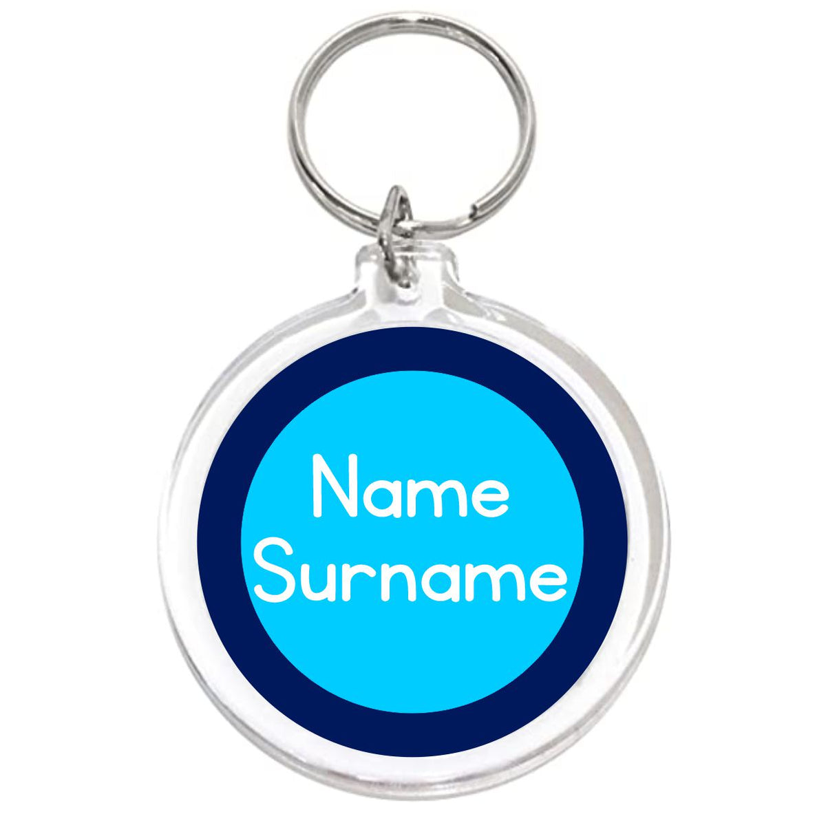 Shades of Blue Bag Tag – Stickit Designs