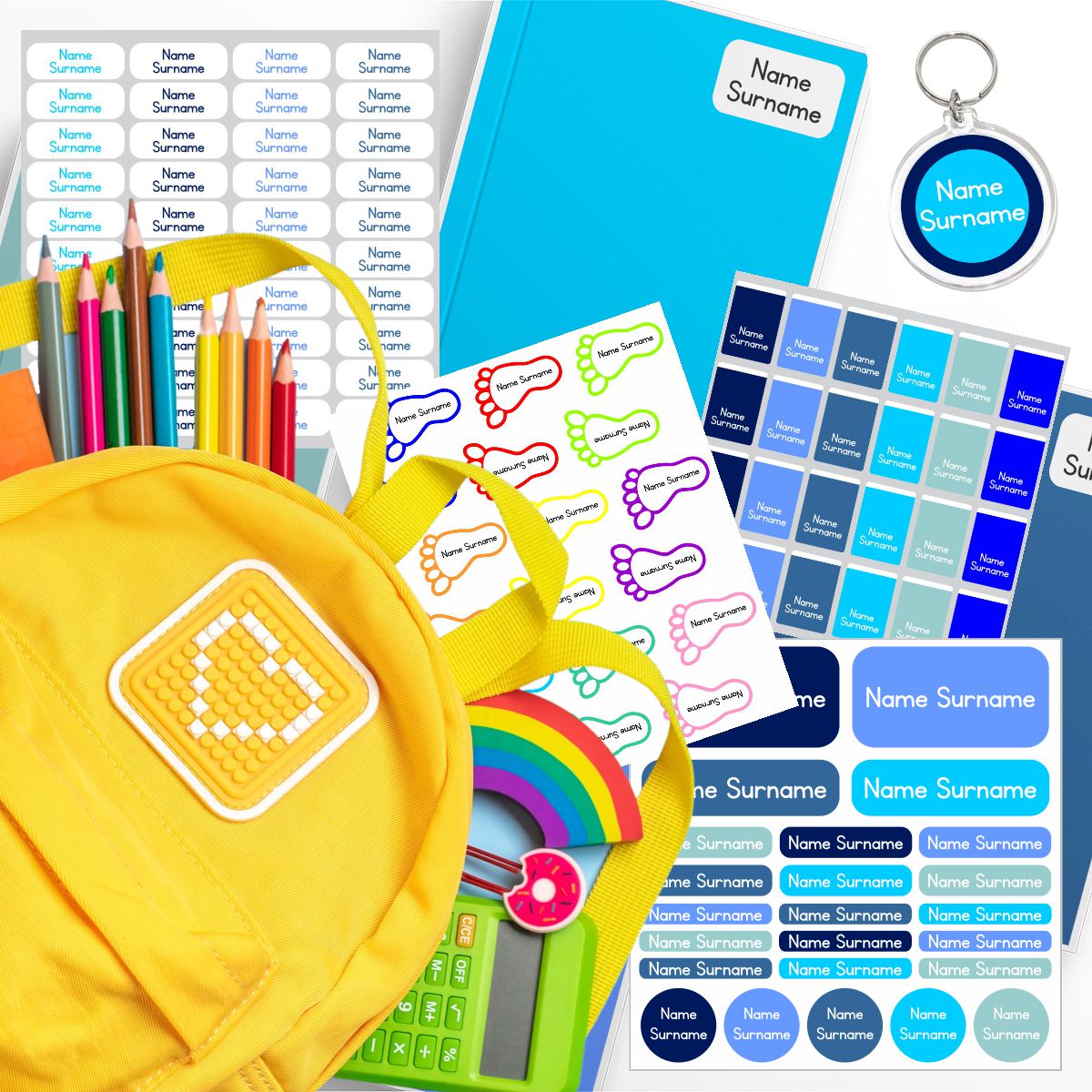 Shades of Blue Jumbo Combo – Stickit Designs