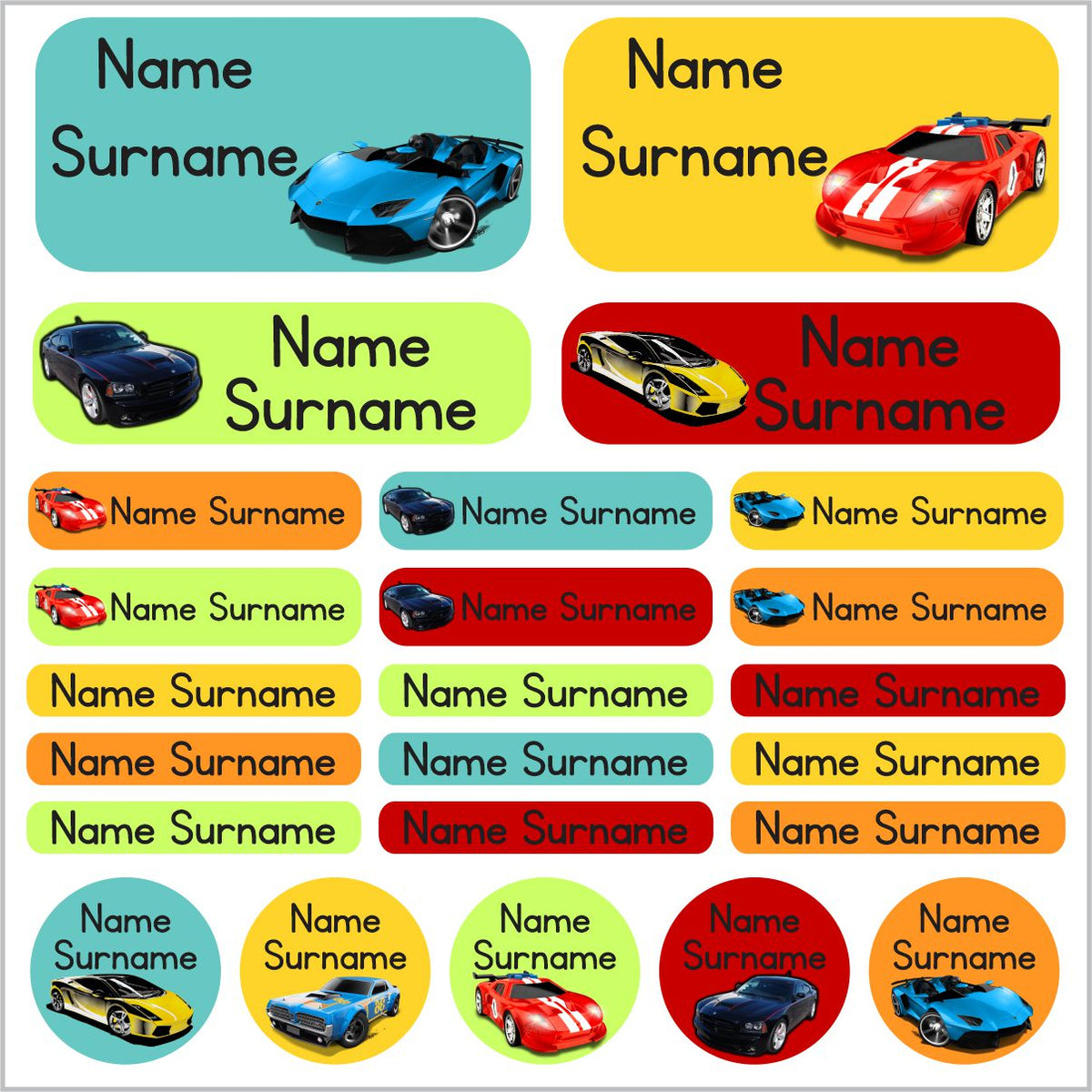 Hotwheels Labels – Stickit Designs