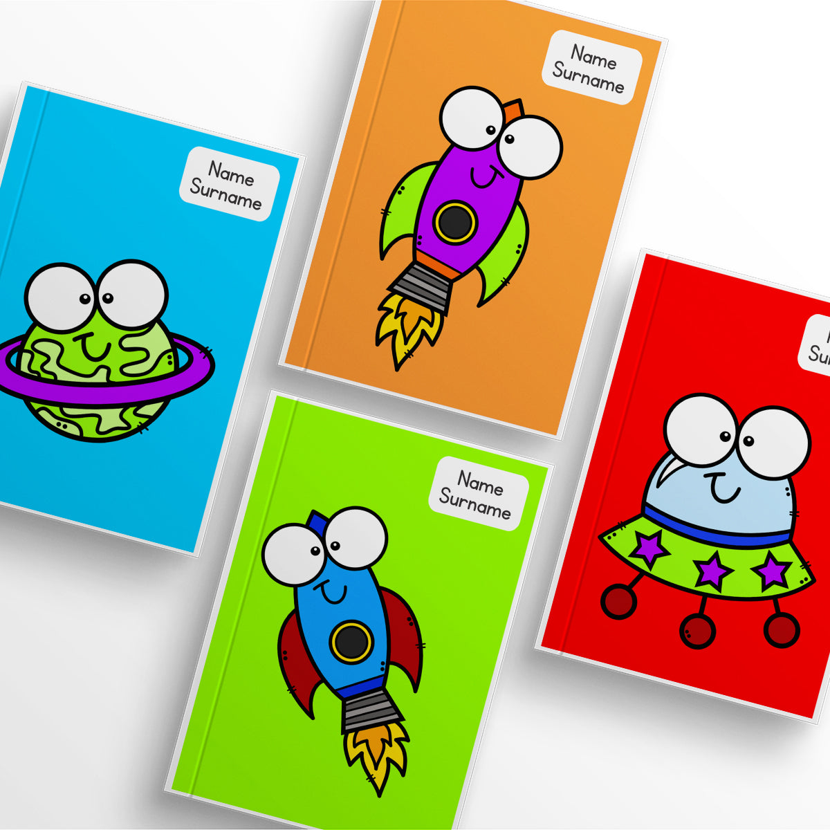 Space Book Front Covers – Stickit Designs