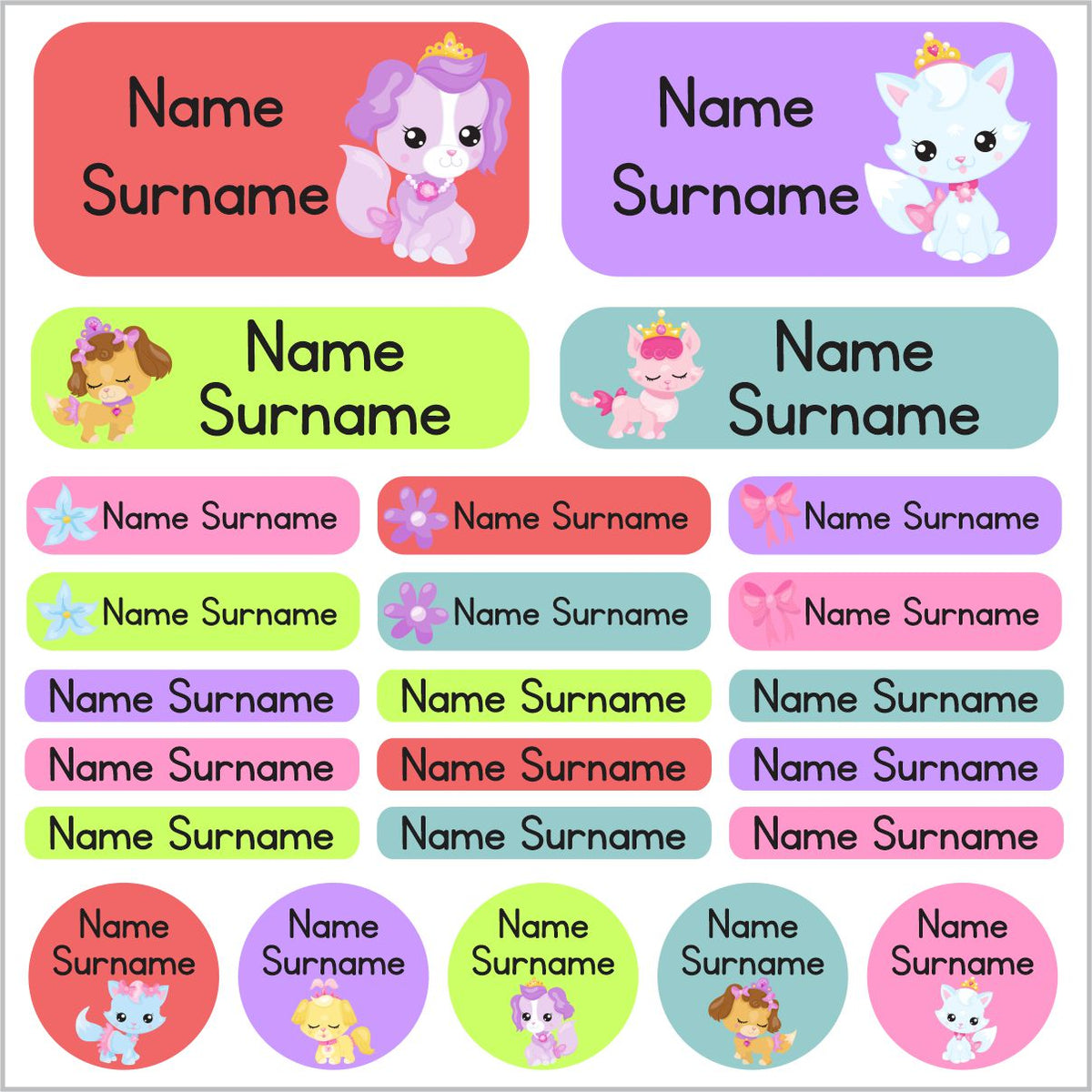 Royal Animals Labels – Stickit Designs