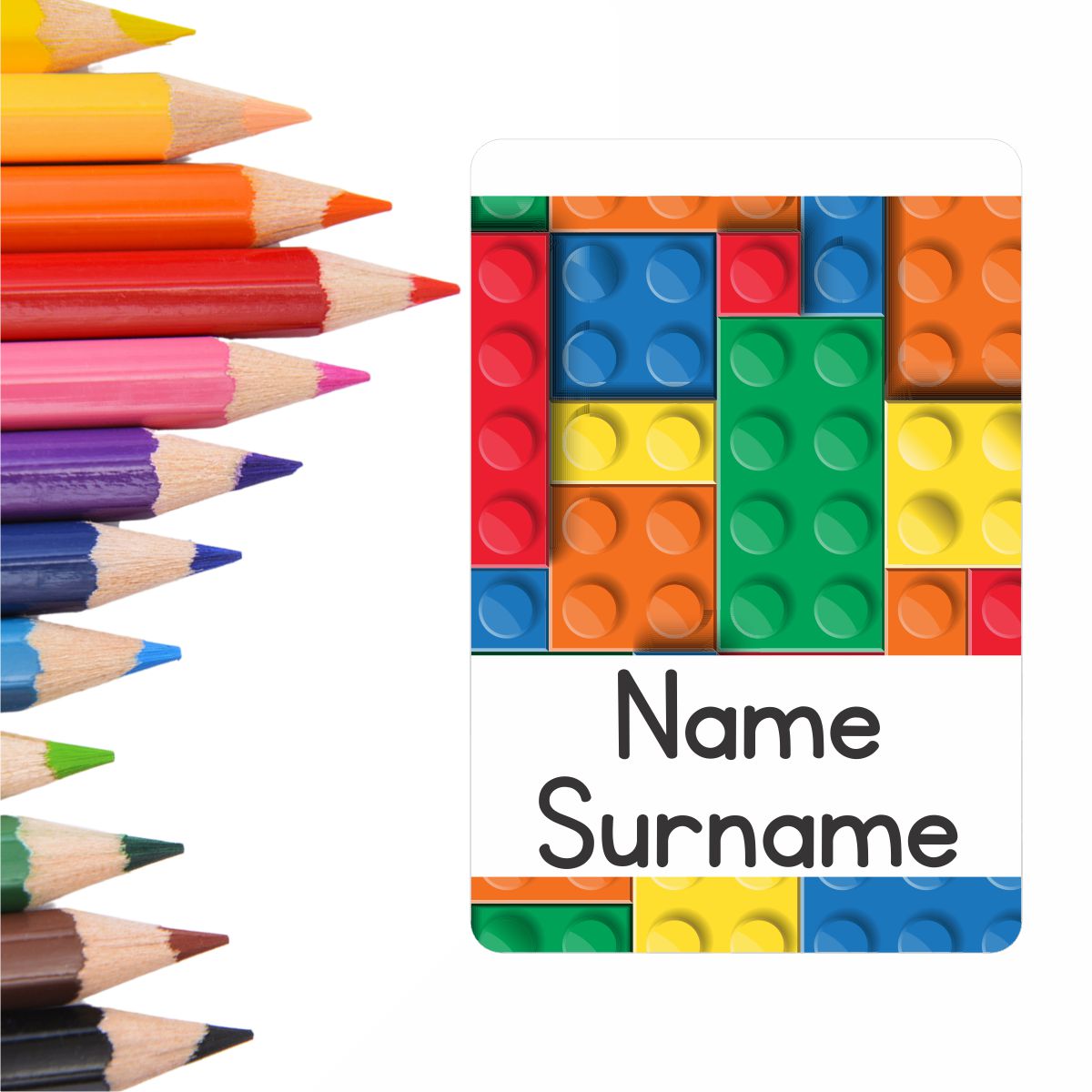 Lego Wrap-Around Pencil Labels – Stickit Designs