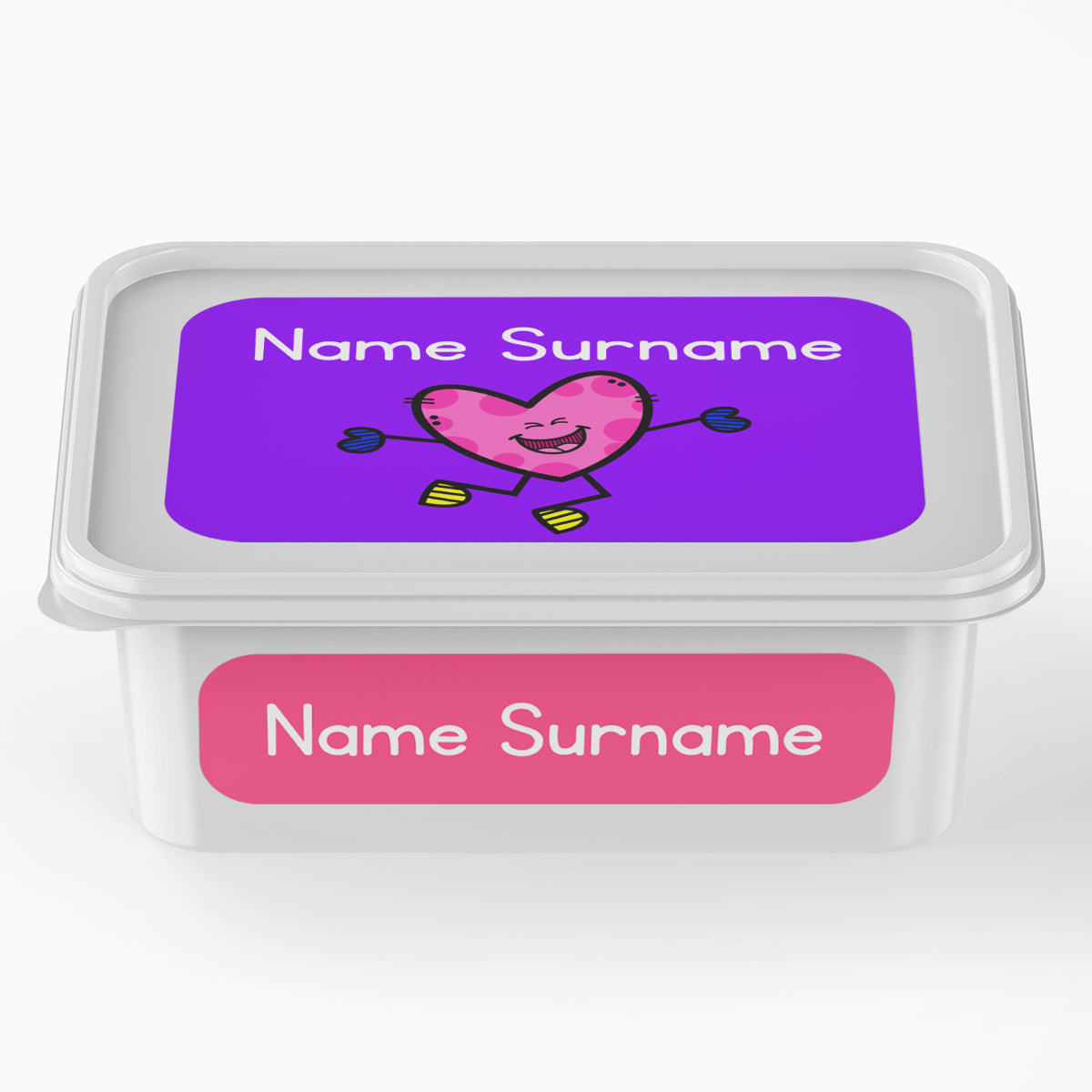 Happy Hearts Ice Cream Tub Labels – Stickit Designs