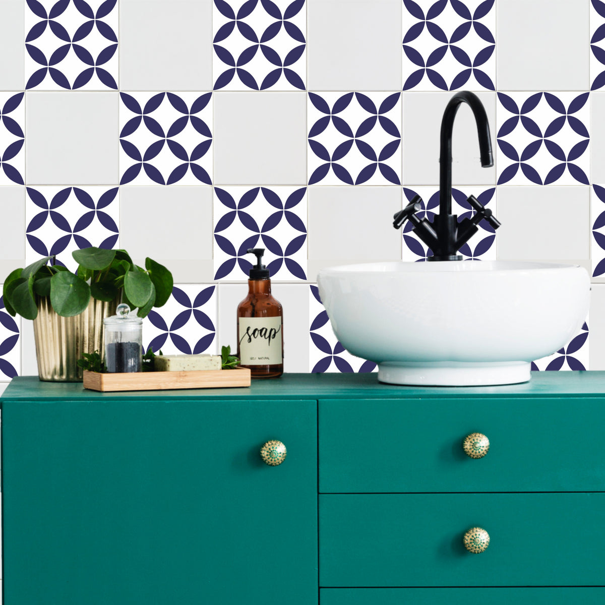 Simplistic Navy Pattern – Stickit Designs