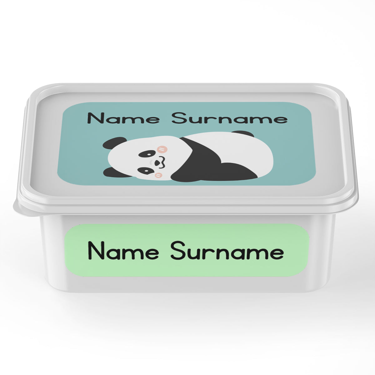Pandas Ice Cream Tub Labels – Stickit Designs