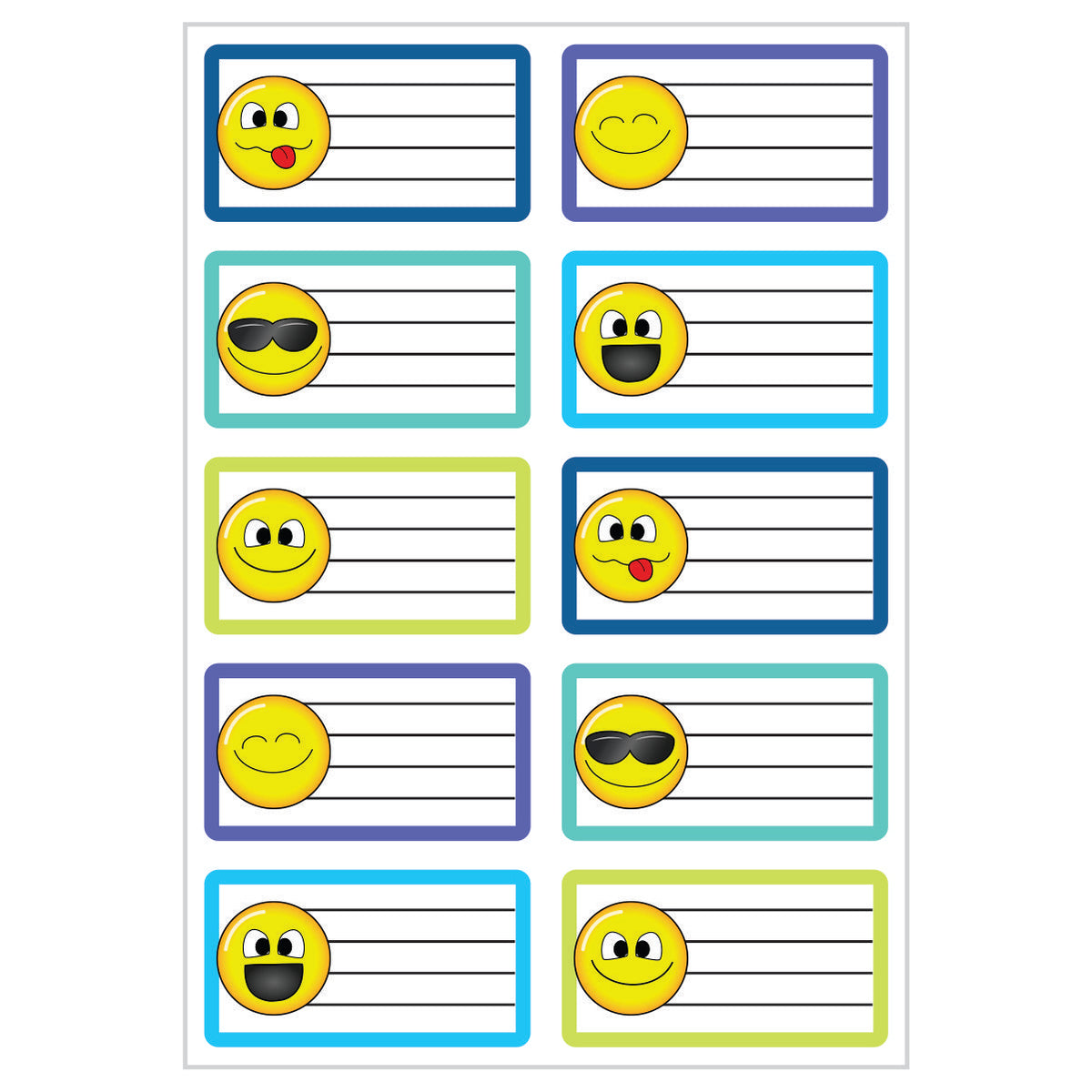 Emojis Book Labels – Stickit Designs