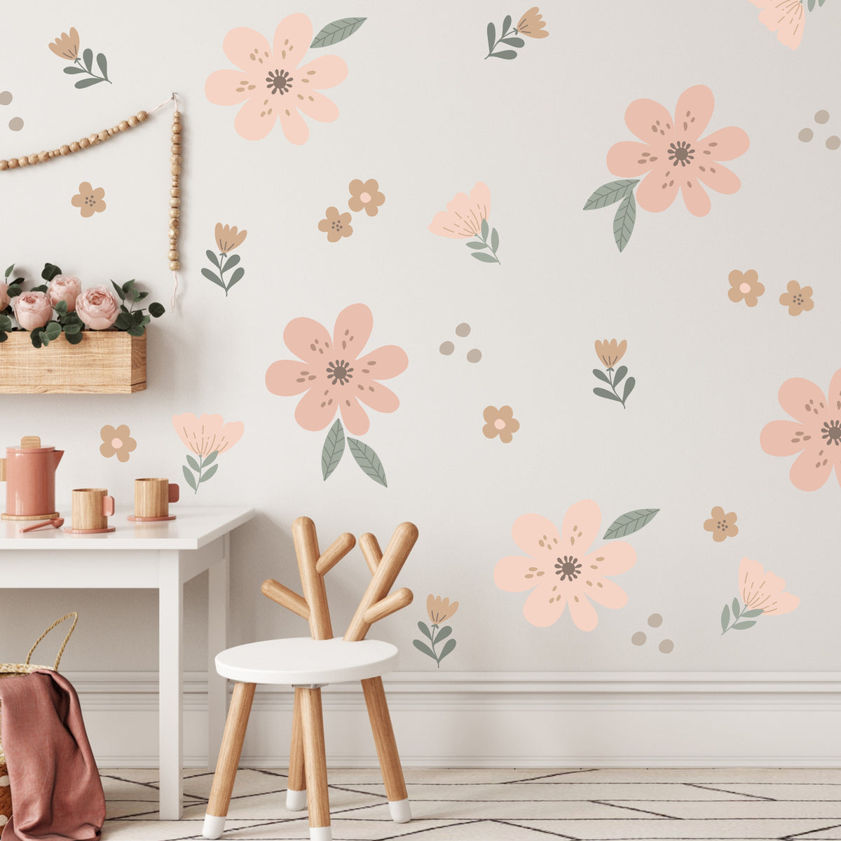 Peachy Flowers – Stickit Designs