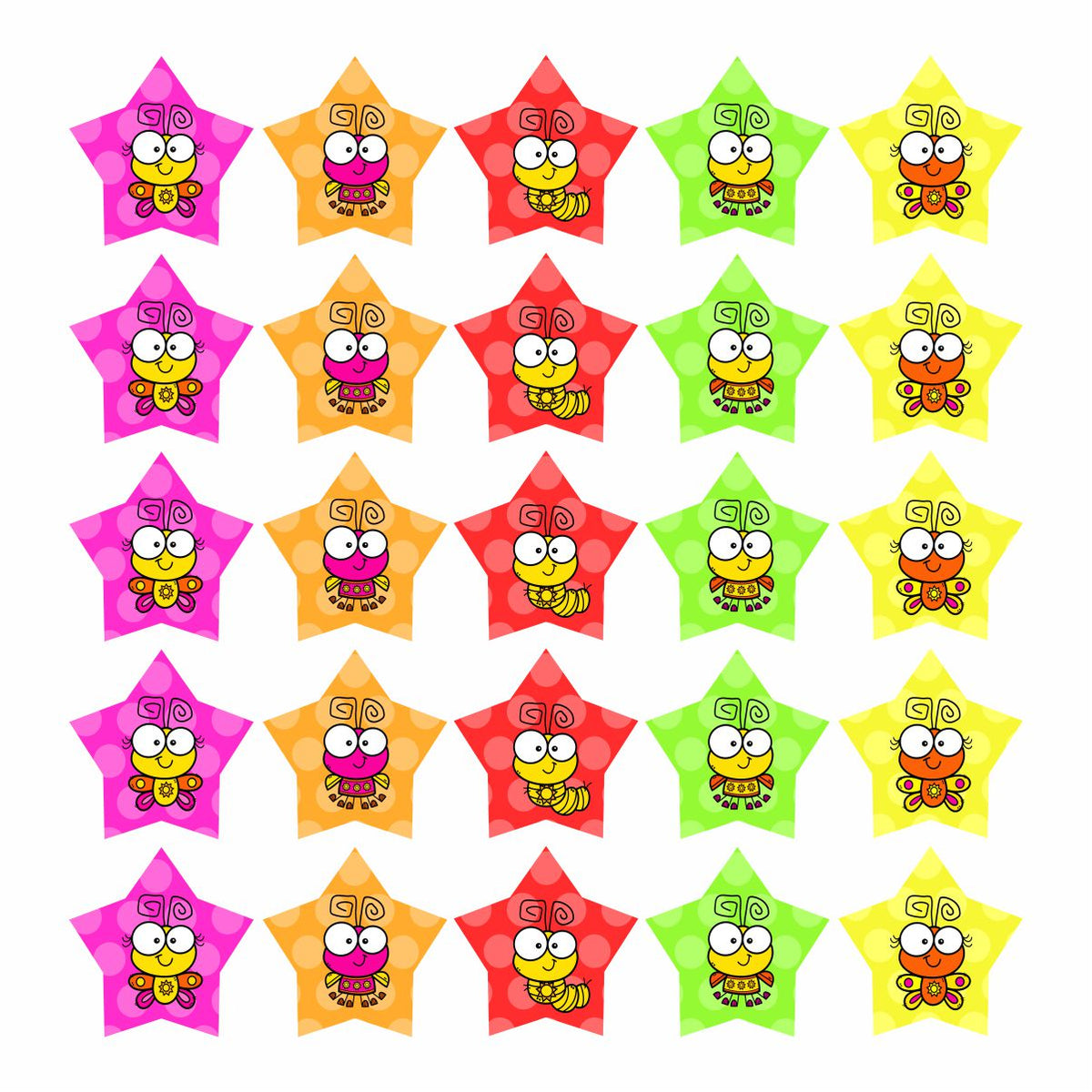 Large Insect Star Stickers – Stickit Designs