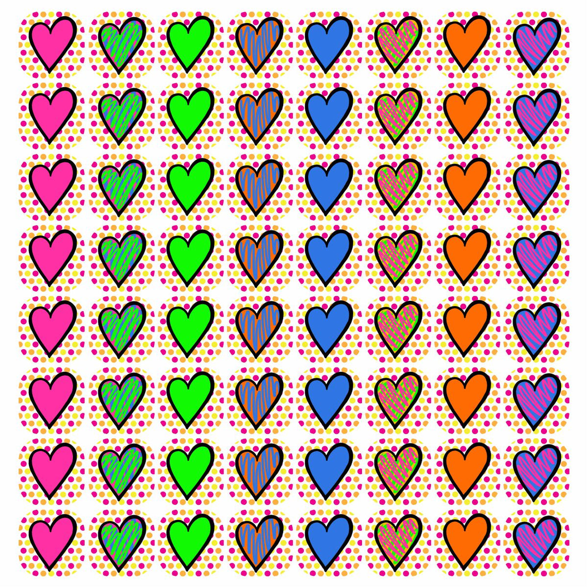 Small Colourful Heart Stickers – Stickit Designs