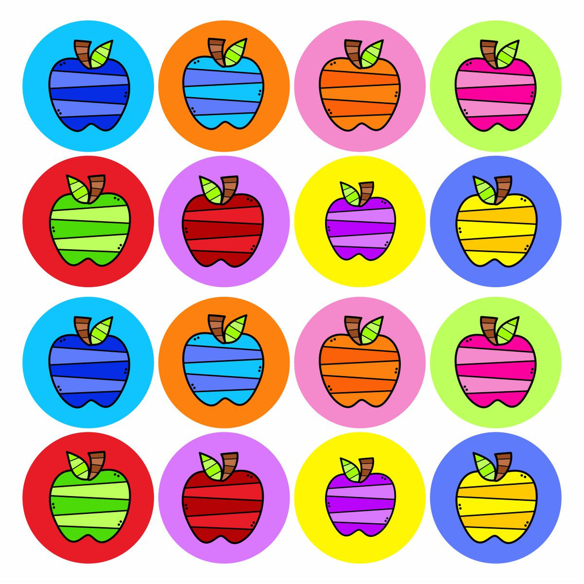 Extra Large Apple Stickers – Stickit Designs